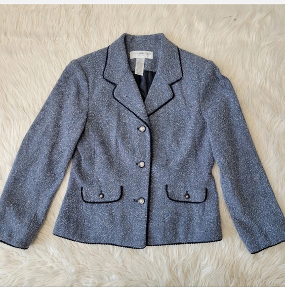 Sag Harbor | Jackets & Coats | Sag Harbor Tweed Blazer Womens 8p Multi ...